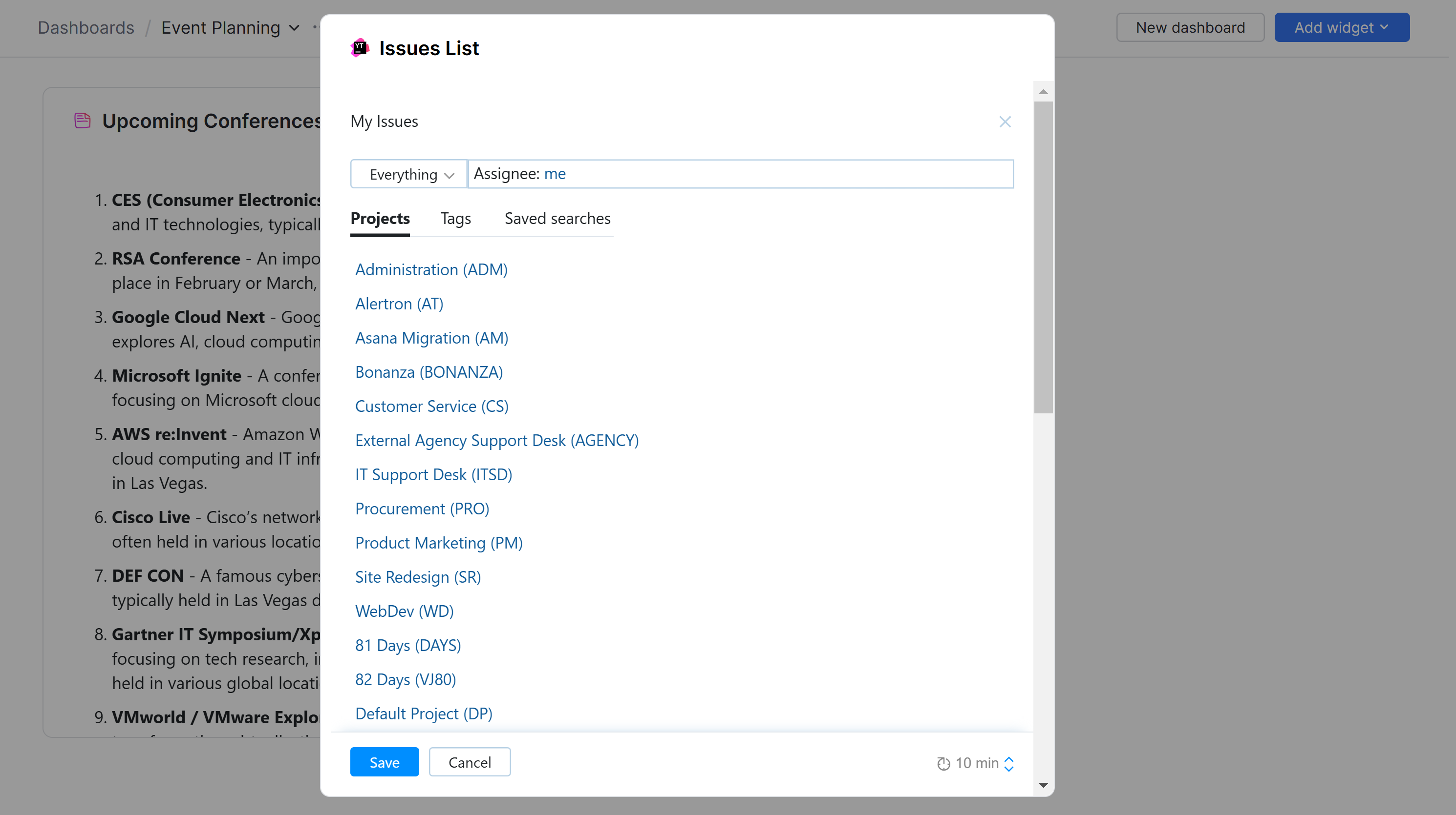 Issue Dashboard Widgets - YouTrack App Plugin | Marketplace