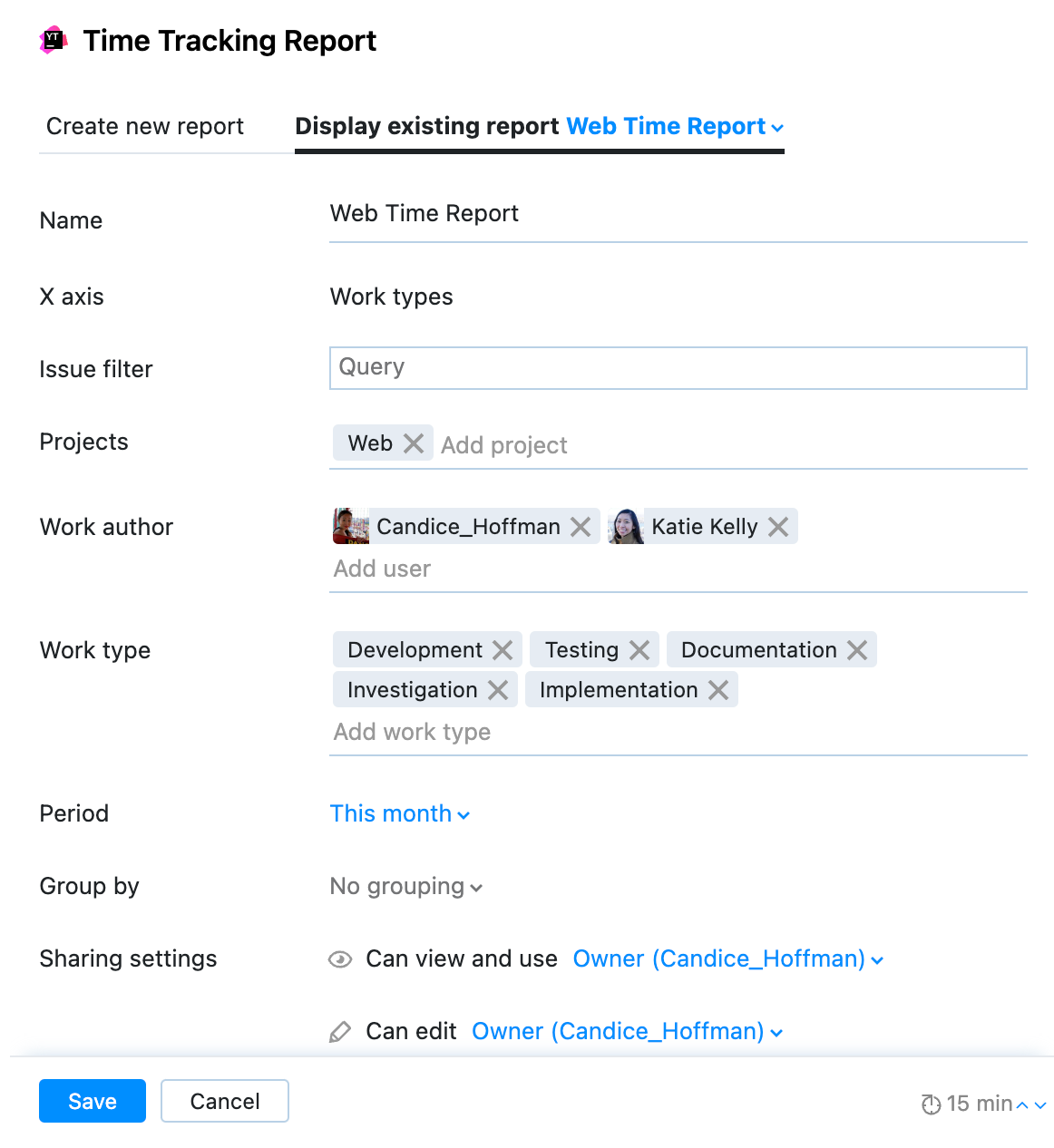 Time Tracking Dashboard Widgets - YouTrack App Plugin | Marketplace