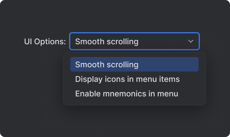 Drop-Down List | IntelliJ Platform Plugin SDK