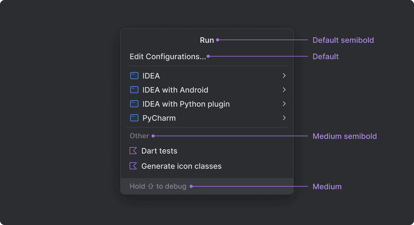 Typography | IntelliJ Platform Plugin SDK